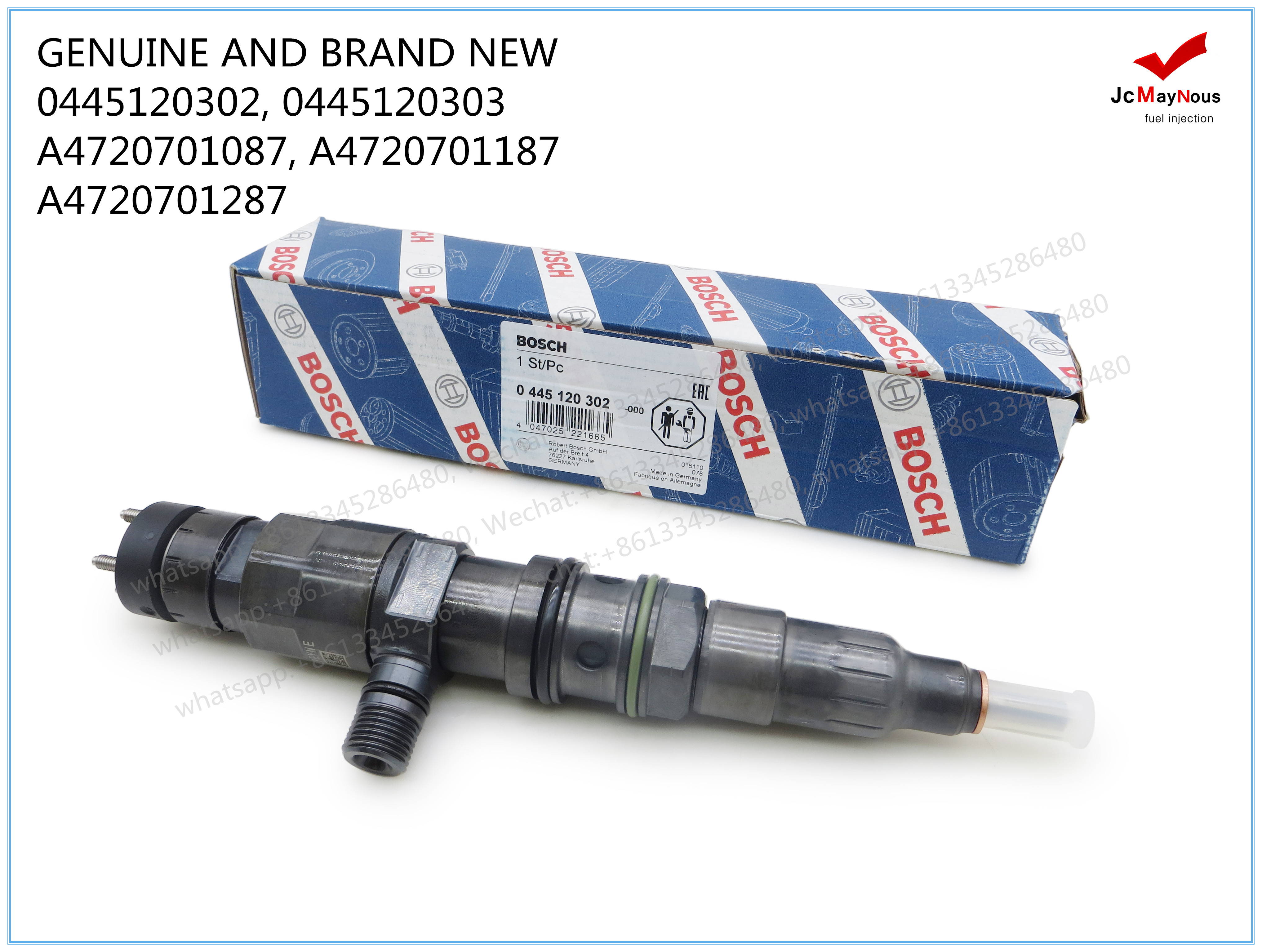 GENUINE AND BRAND NEW BOSCH DIESEL FUEL INJECTOR 0445120302, 0445120303 ...