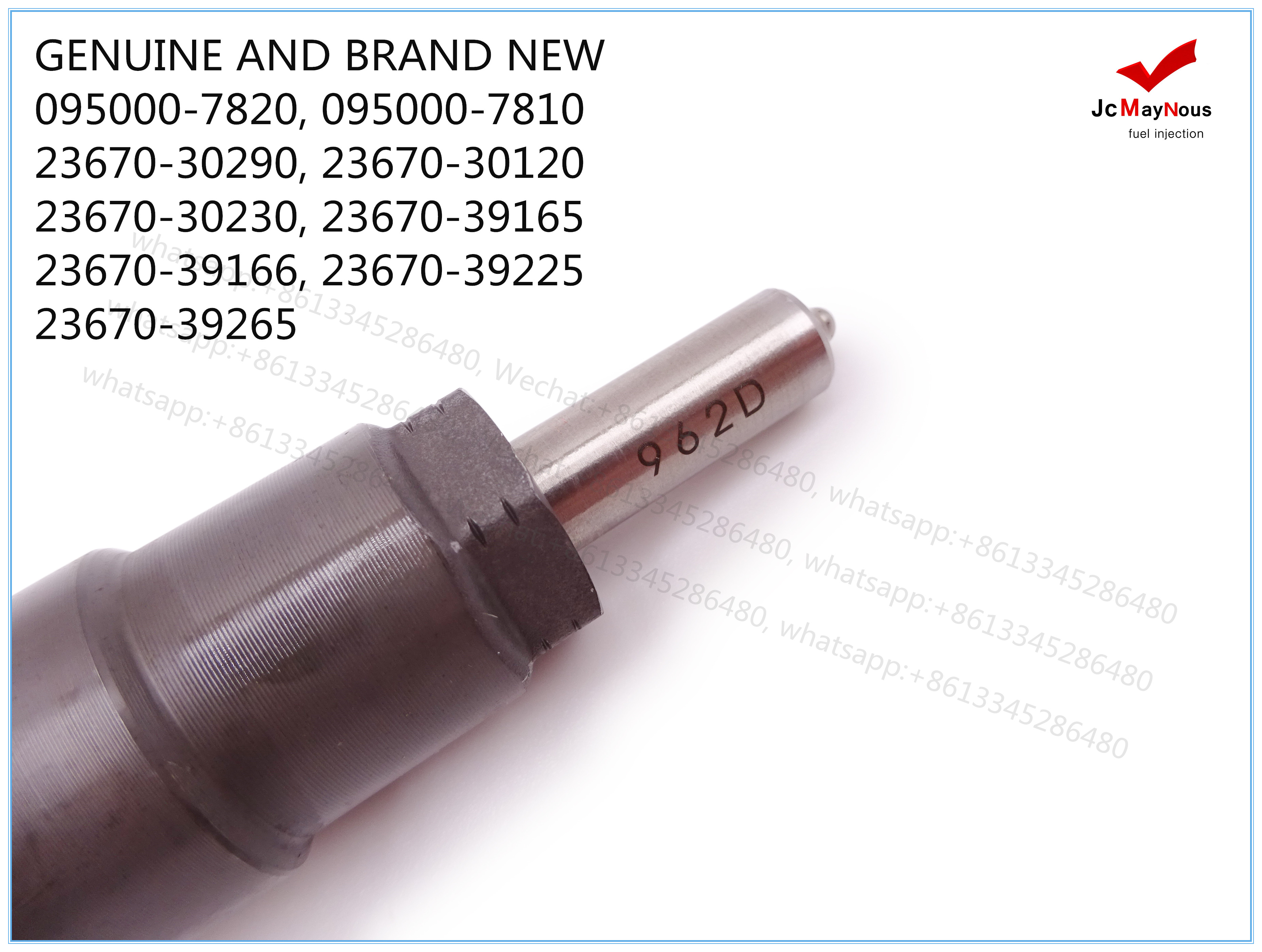 GENUINE AND BRAND NEW DIESEL DENSO FUEL INJECTOR 095000-7820, 095000 ...