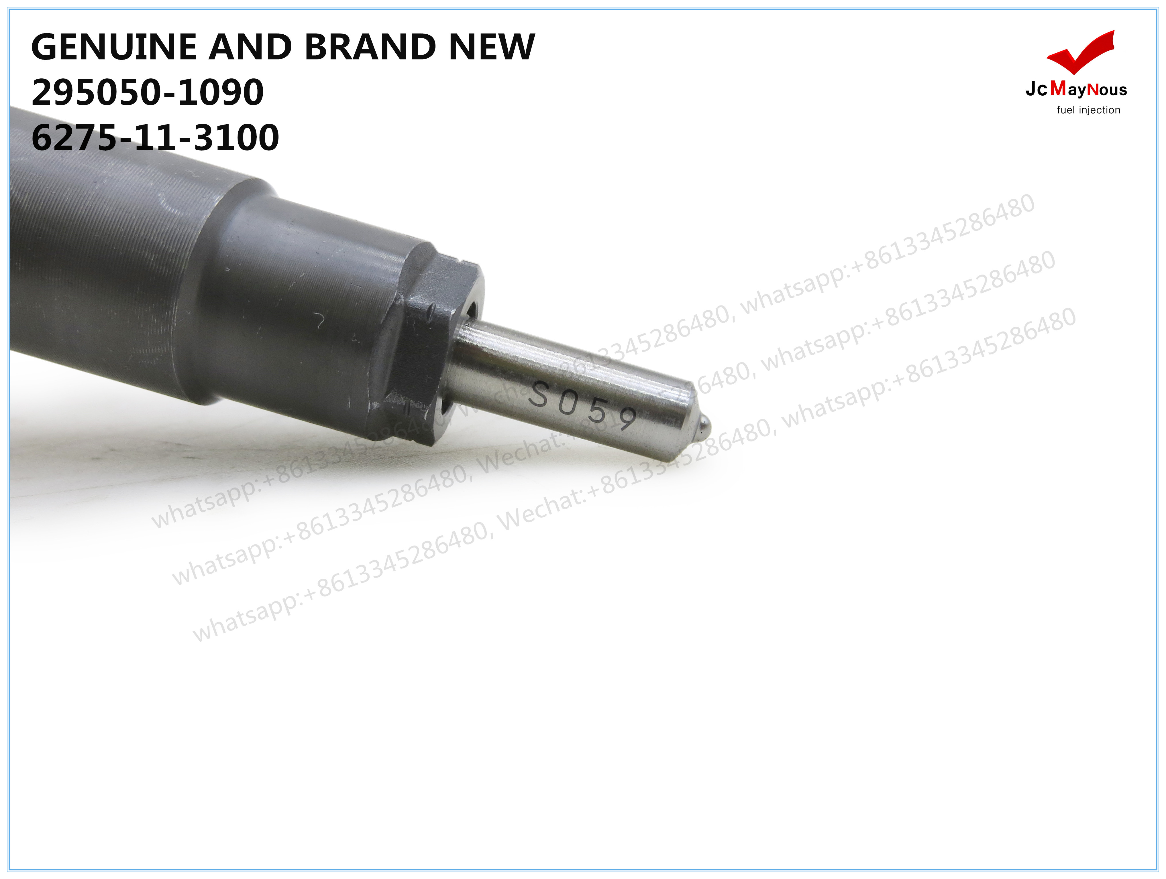 GENUINE AND BRAND NEW DENSO COMMON RAIL FUEL INJECTOR 295050-1090,6275 ...