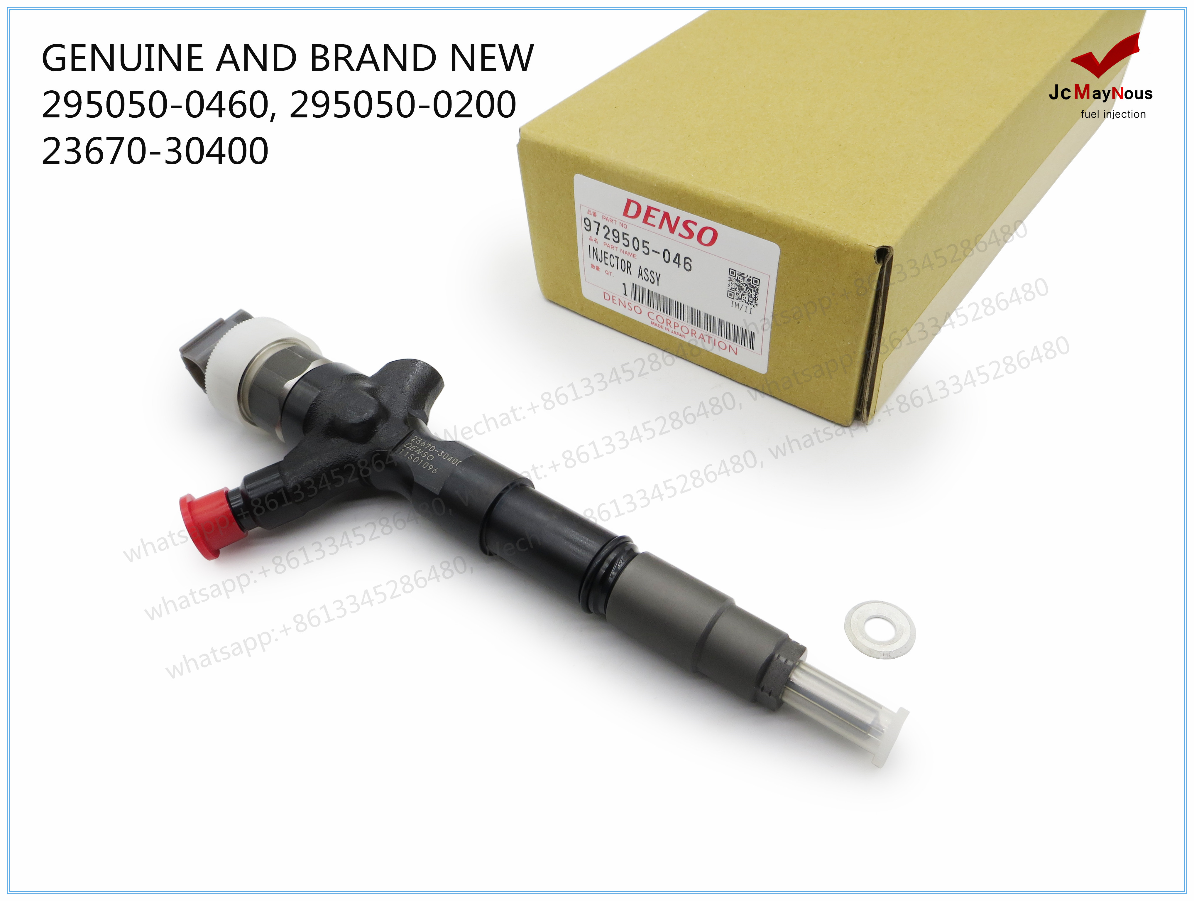 GENUINE AND BRAND NEW DIESEL DENSO FUEL INJECTOR 295050-0460, 295050 ...