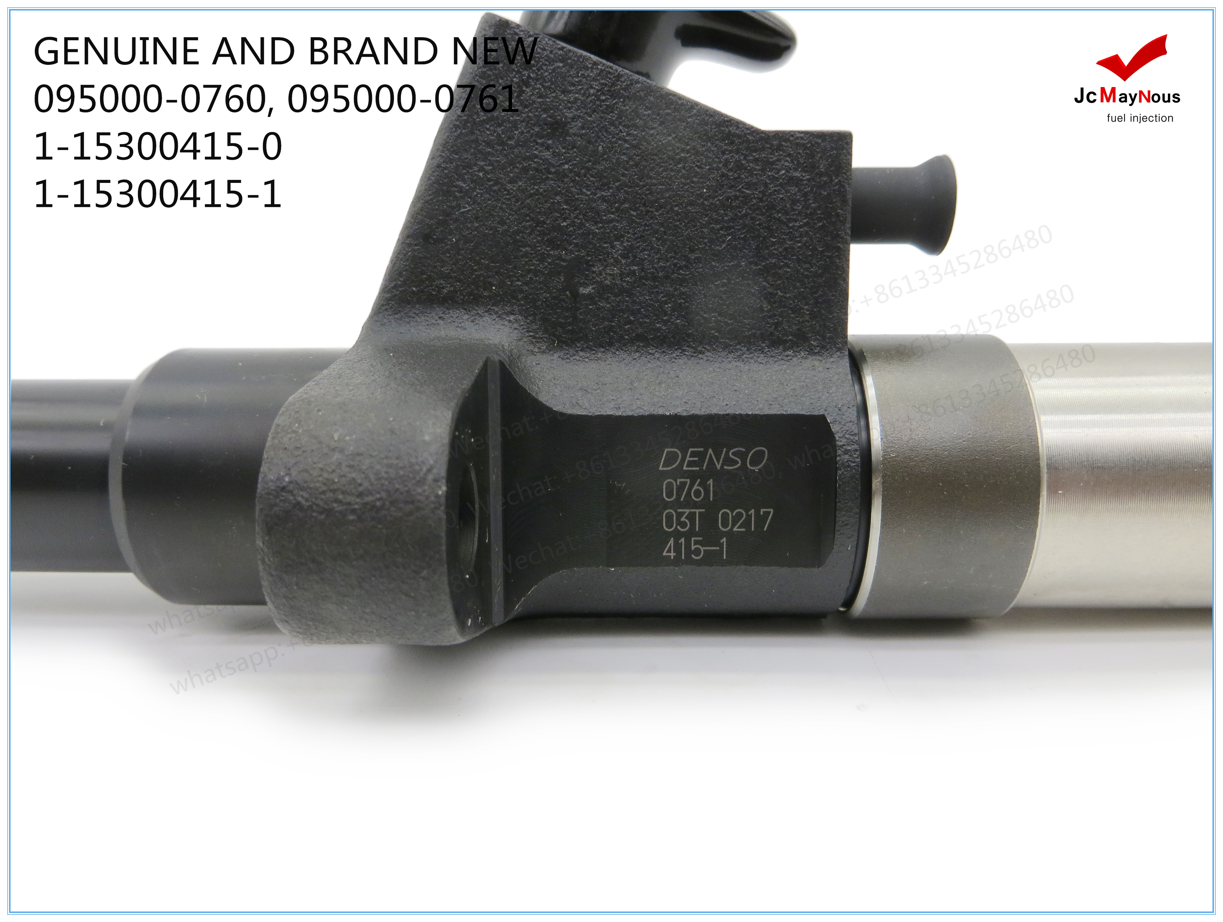 GENUINE AND BRAND NEW COMMON RAIL FUEL INJECTOR ASSY 095000-0760 ...