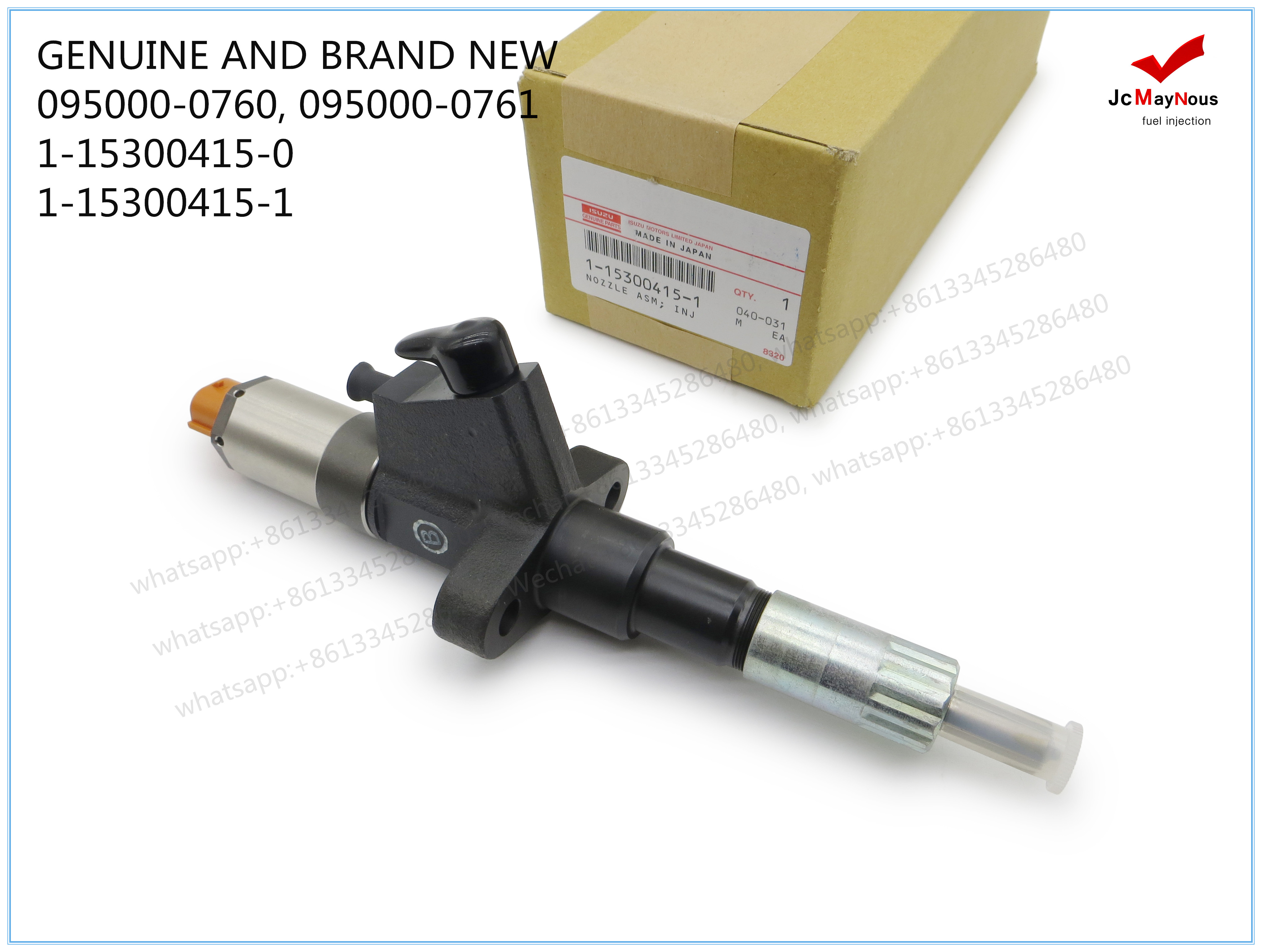 GENUINE AND BRAND NEW COMMON RAIL FUEL INJECTOR ASSY 095000-0760 ...
